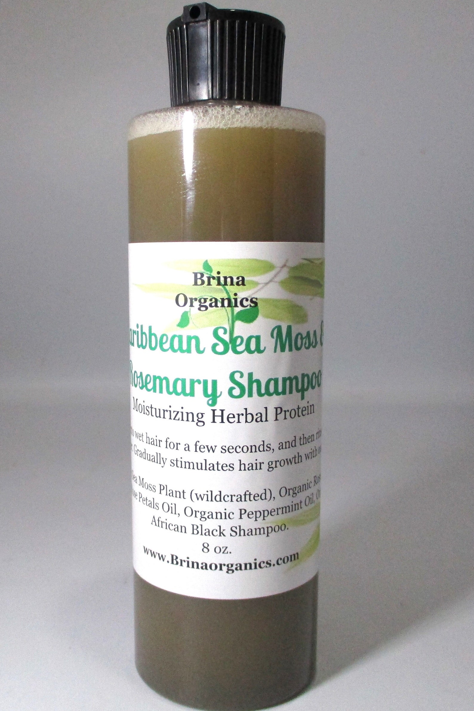 Sea Moss & Rosemary Natural Shampoo 8 Oz. or 16 Oz. Moisturizing ...