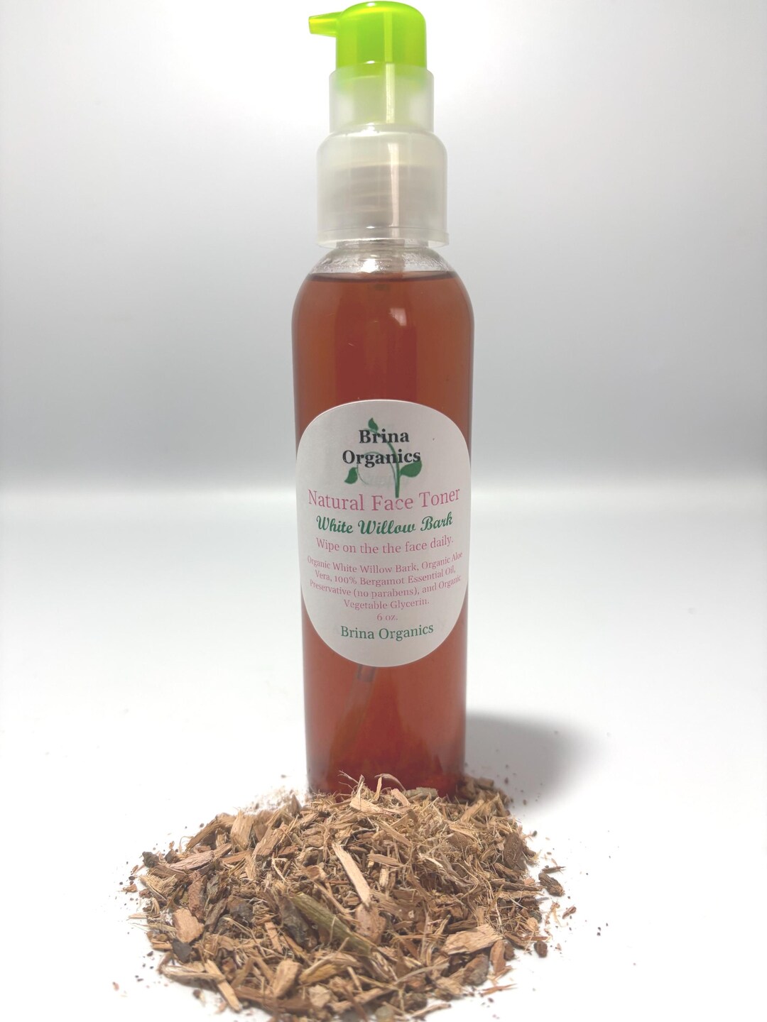 White Willow Bark Natural Face Toner, Aloe Vera, Bergamot Oil, for ALL ...