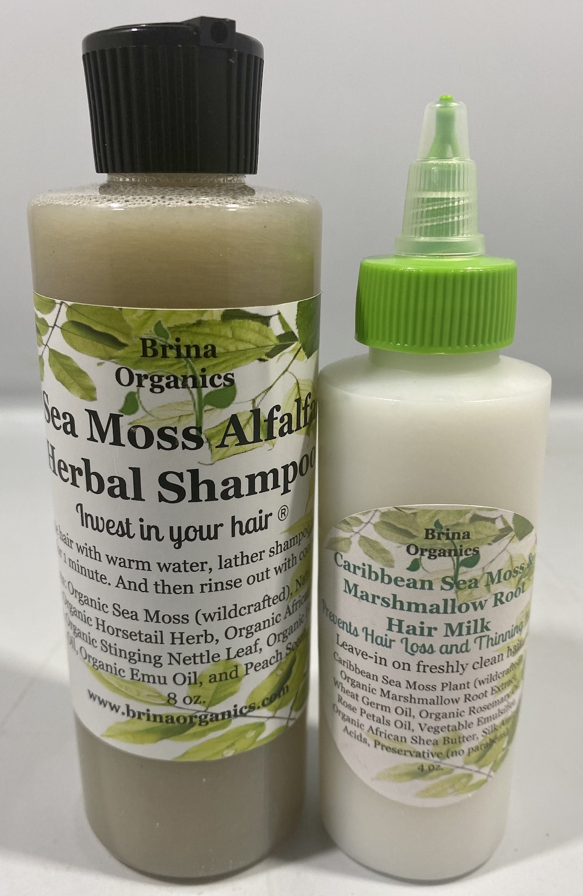 Sea Moss Alfalfa Shampoo and Sea Moss & Marshmallow Root - Etsy