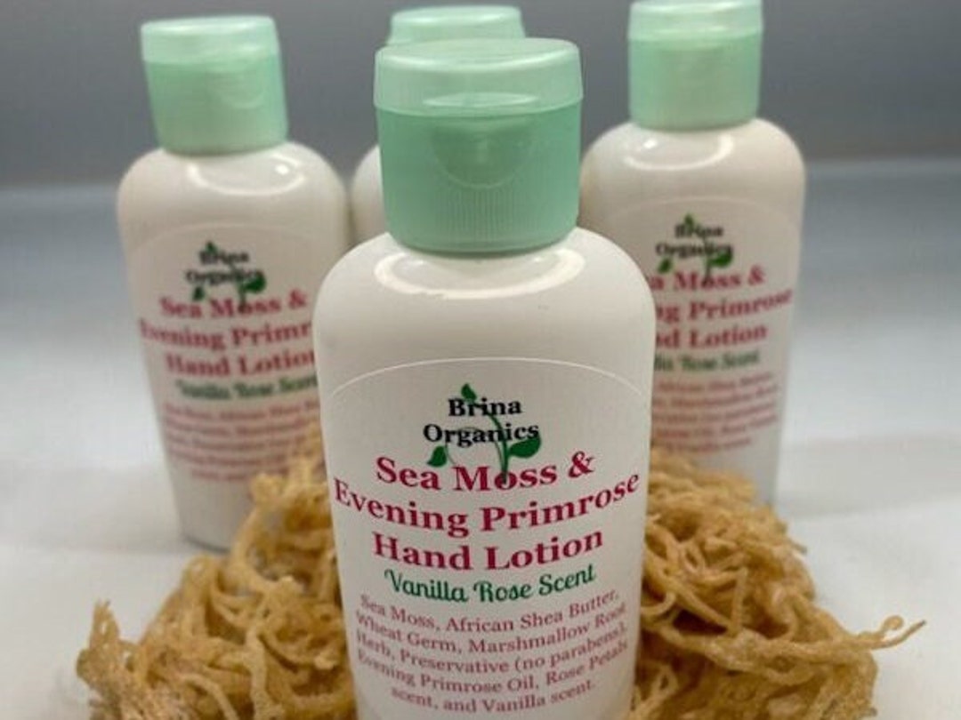 Sea Moss & Evening Primrose Hand Lotion 2 Oz. Vanilla Rose - Etsy