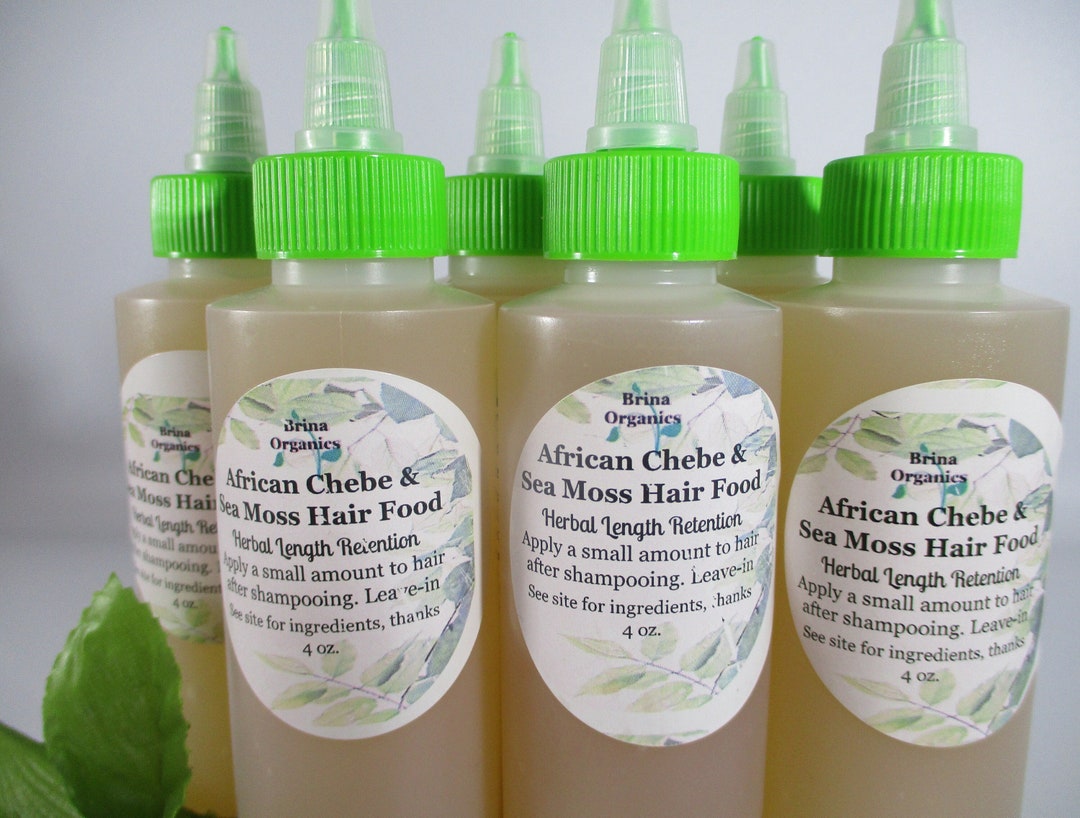 Organic African Chebe & Sea Moss Hair Smoothie, Low Porosity Hair ...