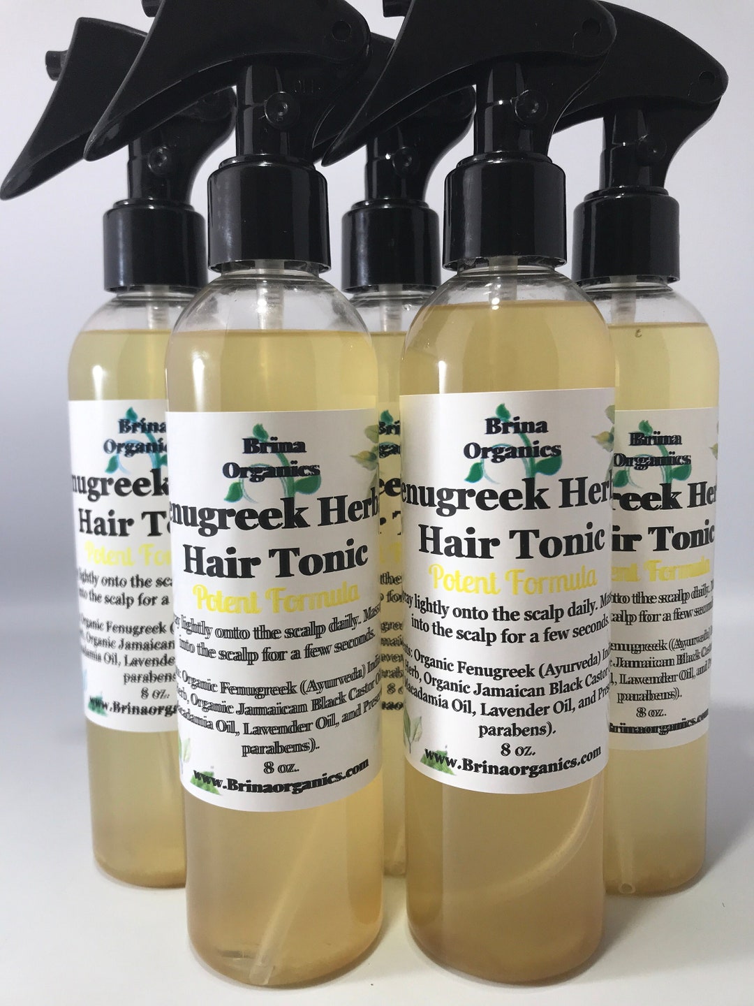 Fenugreek Herbal Hair Tonic, Potent Formula, Moisture Hair Spray, Brina ...