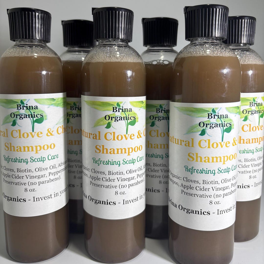 Clove & Chebe Shampoo, Natural Shampoo Scalp Care, Brina Organics - Etsy