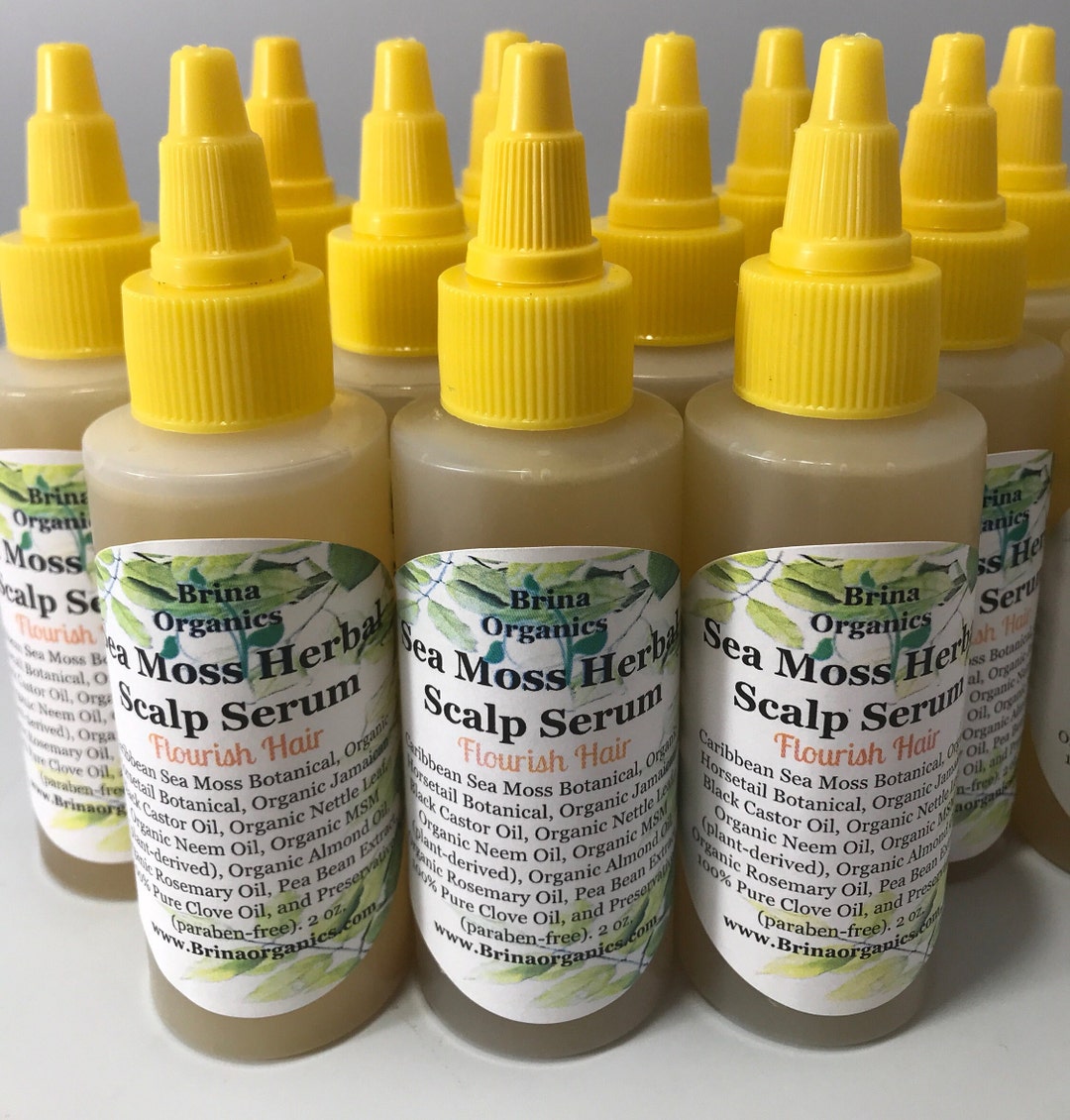 Caribbean Sea Moss Rosemary + Biotin Scalp Serum (peppermint Infused ...