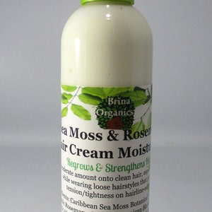 Sea Moss & Rosemary Hair Cream Moisturizer for Afro-textured Hair ...
