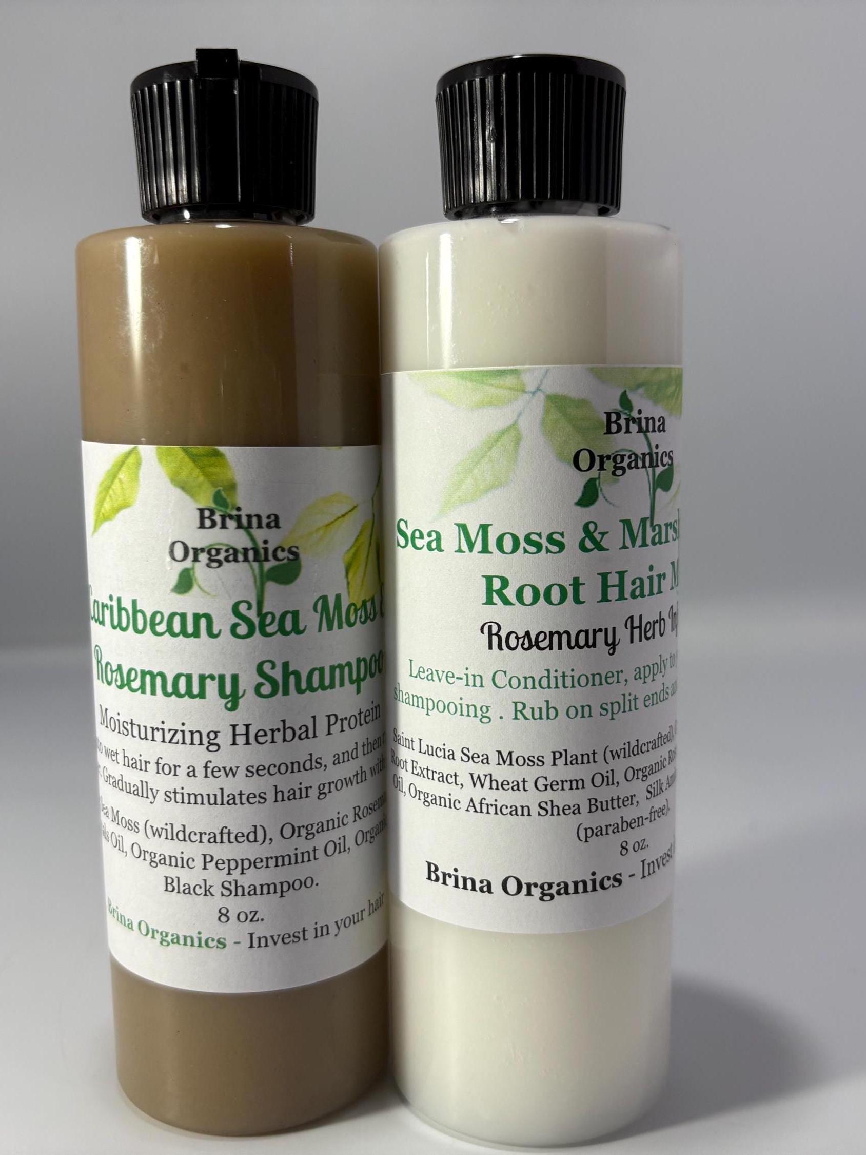 Sea Moss Shampoo and Conditioner Set: for All Hair Types, Natural Hair ...