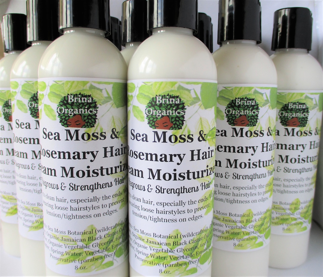 Sea Moss & Rosemary Hair Cream Moisturizer for Afro-textured Hair ...