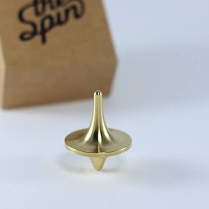 The Spin Brass Spinning Top // Fidget // Inception Totem // Gyroscope ...