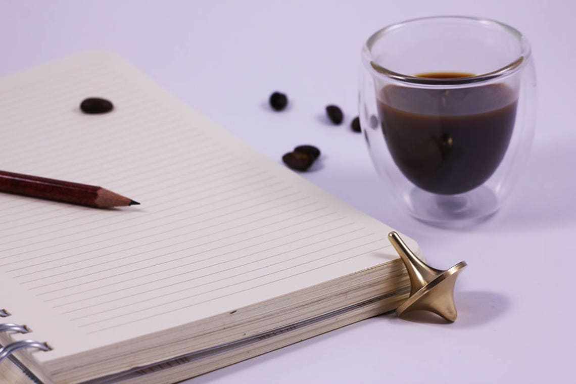 The Spin Brass Spinning Top // Fidget // Inception Totem // | Etsy