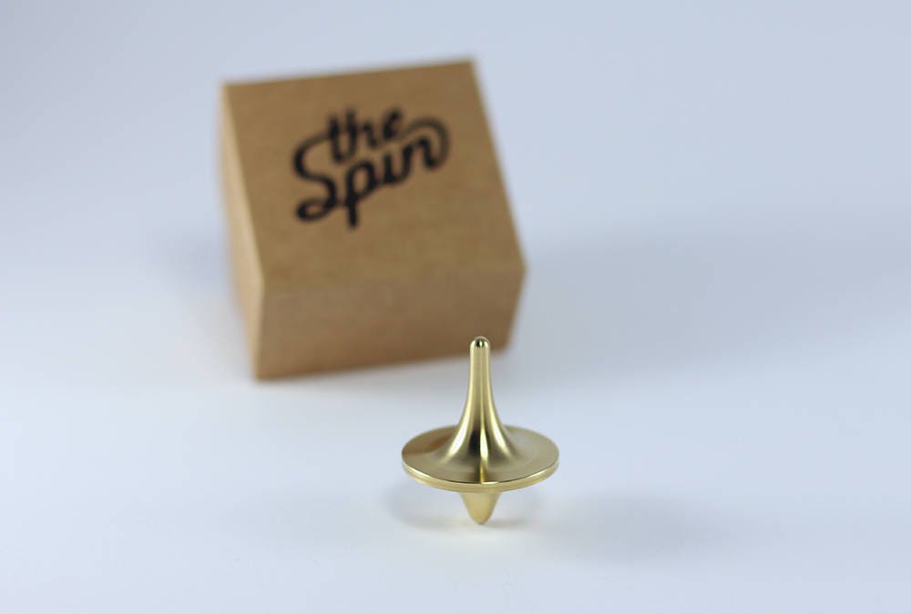 The Spin Brass Spinning Top // Fidget // Inception Totem // | Etsy