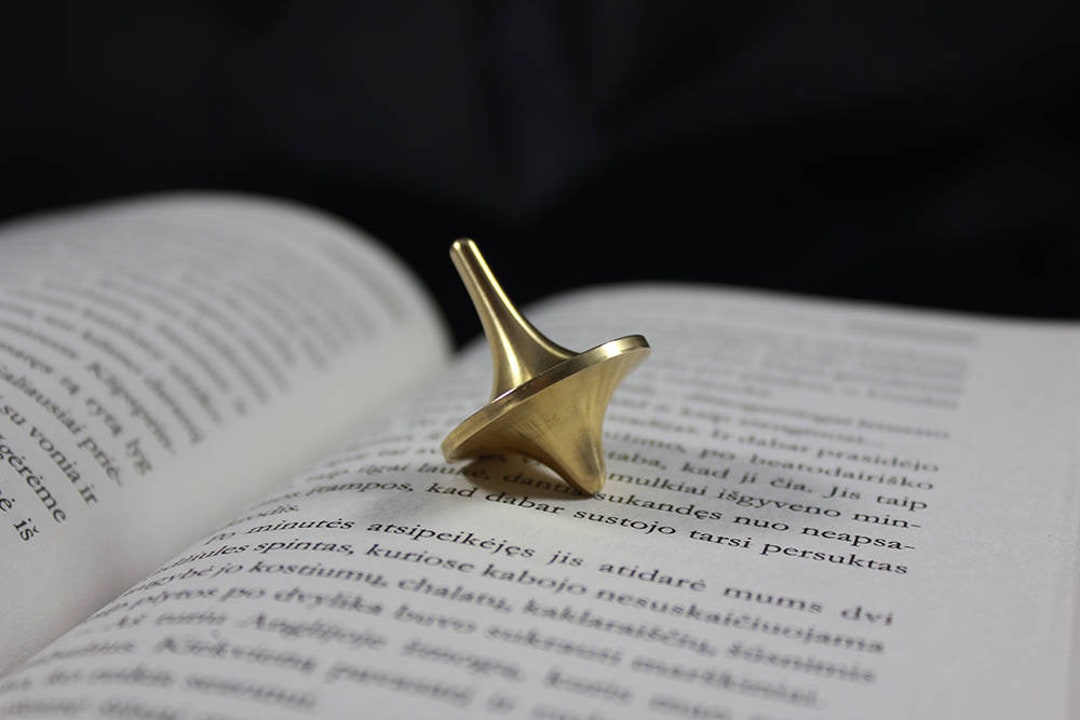The Spin Brass Spinning Top // Fidget // Inception Totem // Gyroscope ...