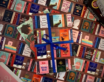 Books Wrapping Paper Gift Set - Etsy