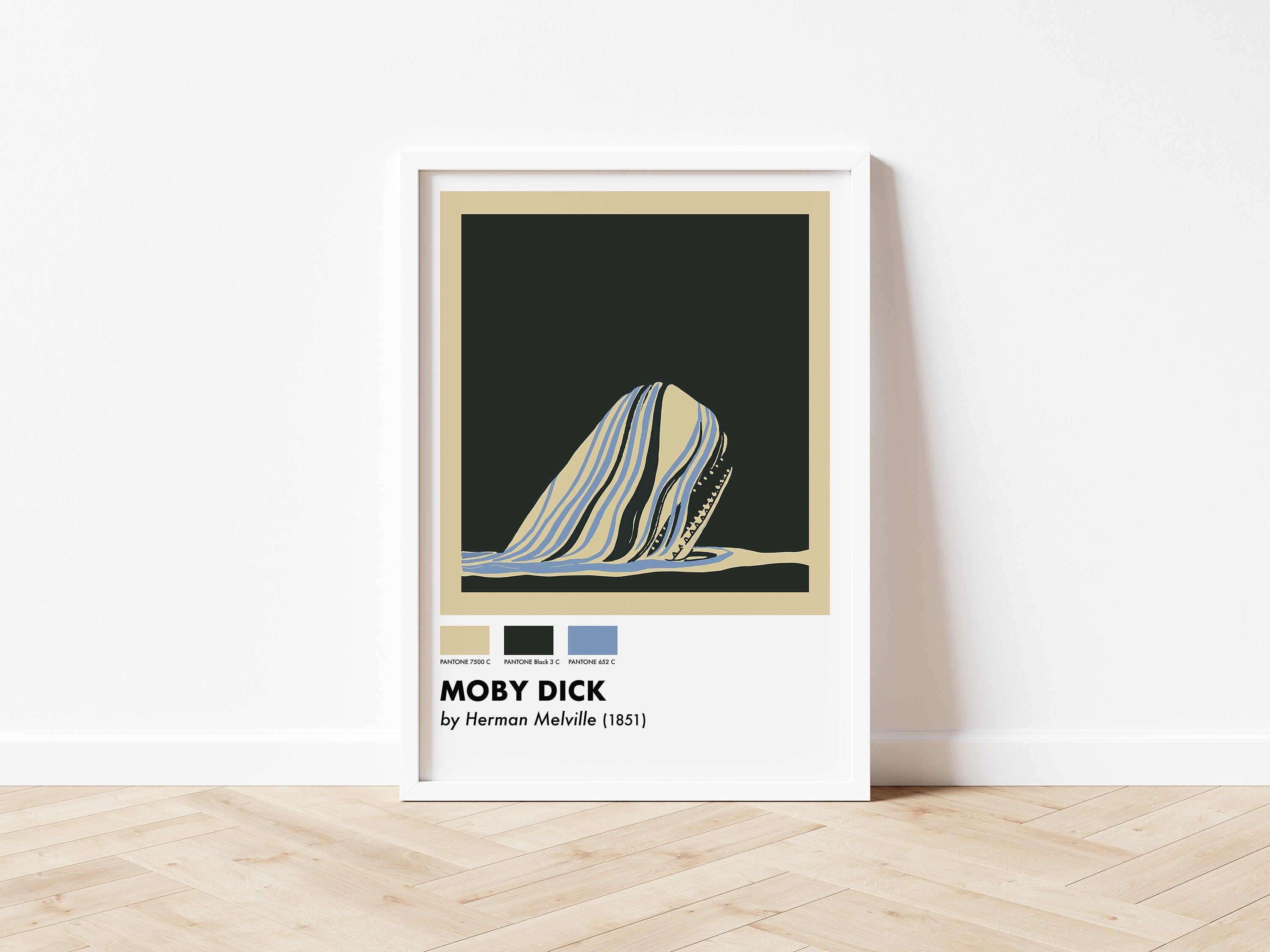 Moby Dick Art Print Pantone Colour Palette Color Swatch - Etsy