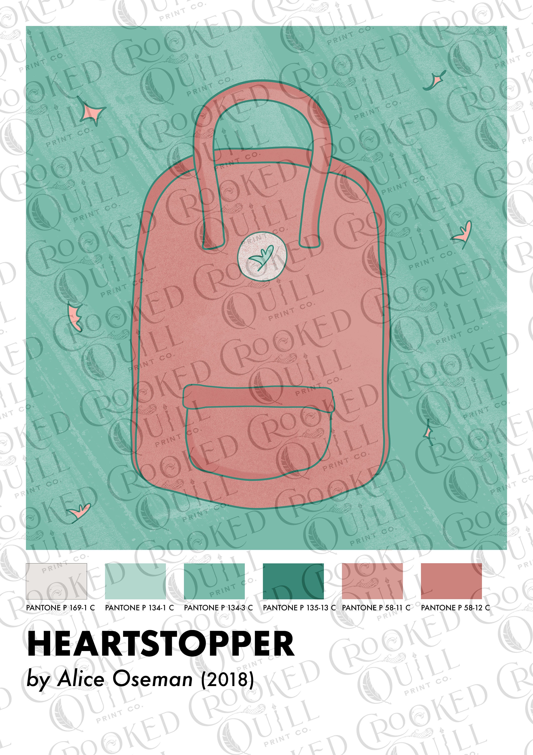 Heartstopper Inspired Art Print | Pantone Colour Palette | Color Swatch ...