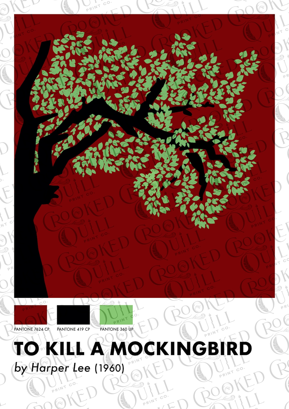 To Kill A Mockingbird Art Print Pantone Colour Palette - Etsy Australia