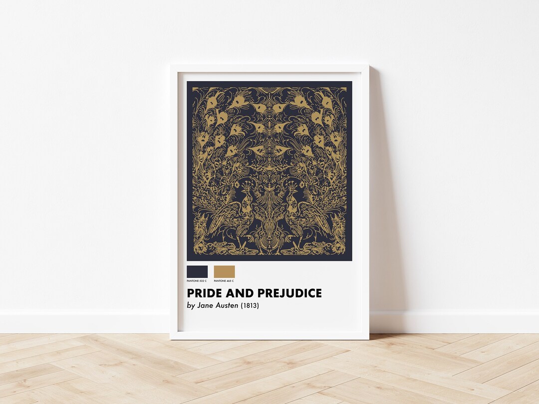 Pride and Prejudice Art Print Pantone Colour Palette Color Swatch ...