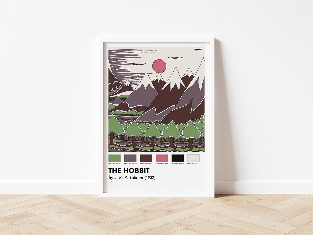The Hobbit Inspired Art Print | Pantone Colour Palette | Color Swatch ...