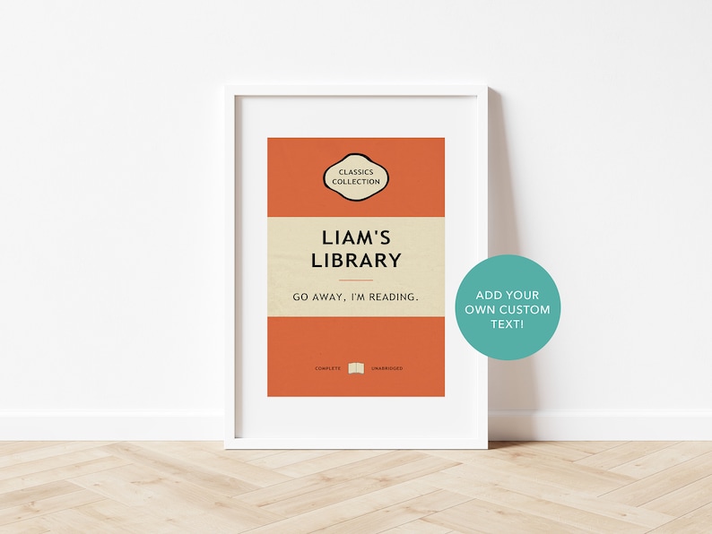 Custom Penguin Books Poster Print Personalized Print With - Etsy