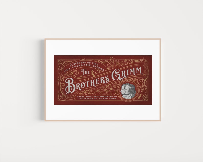 Brothers Grimm Vintage Print - Etsy