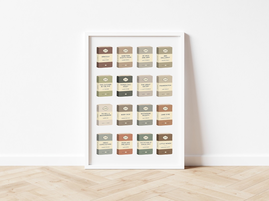 Penguin Classics Colour Tone Print | Classic Book Covers | Library ...