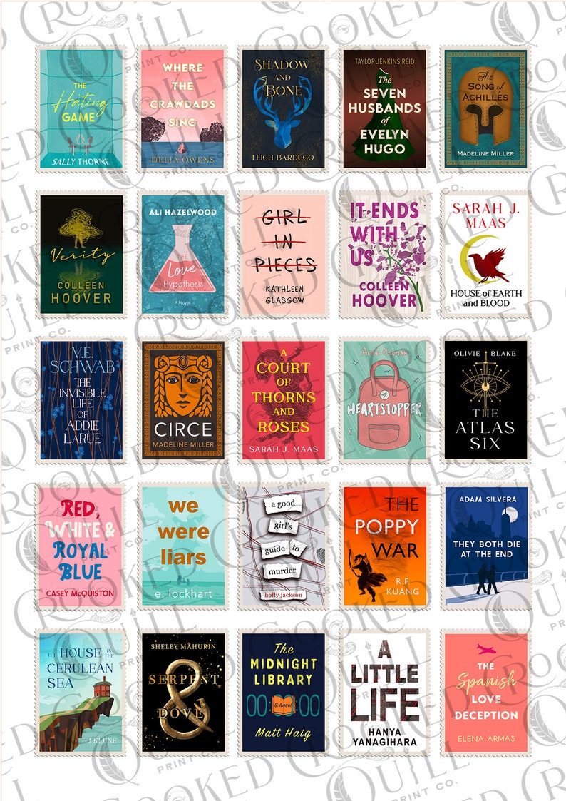 Booktok Print Modern Book Poster Library Poster Colleen - Etsy