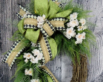 Spring Wreaths Farmhouse Wreath Country Rustic Year Round - Etsy