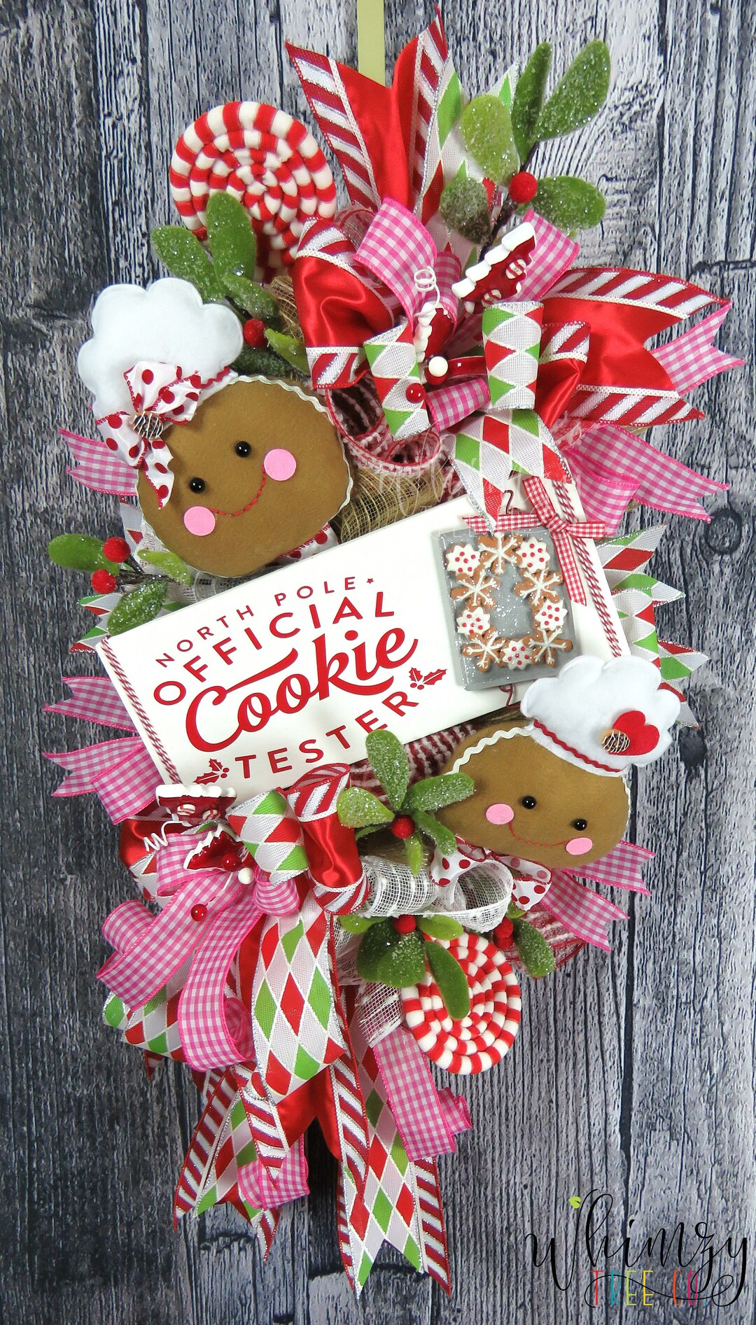 Christmas Wreath for Front Door-gingerbread Swag-christmas Swag ...