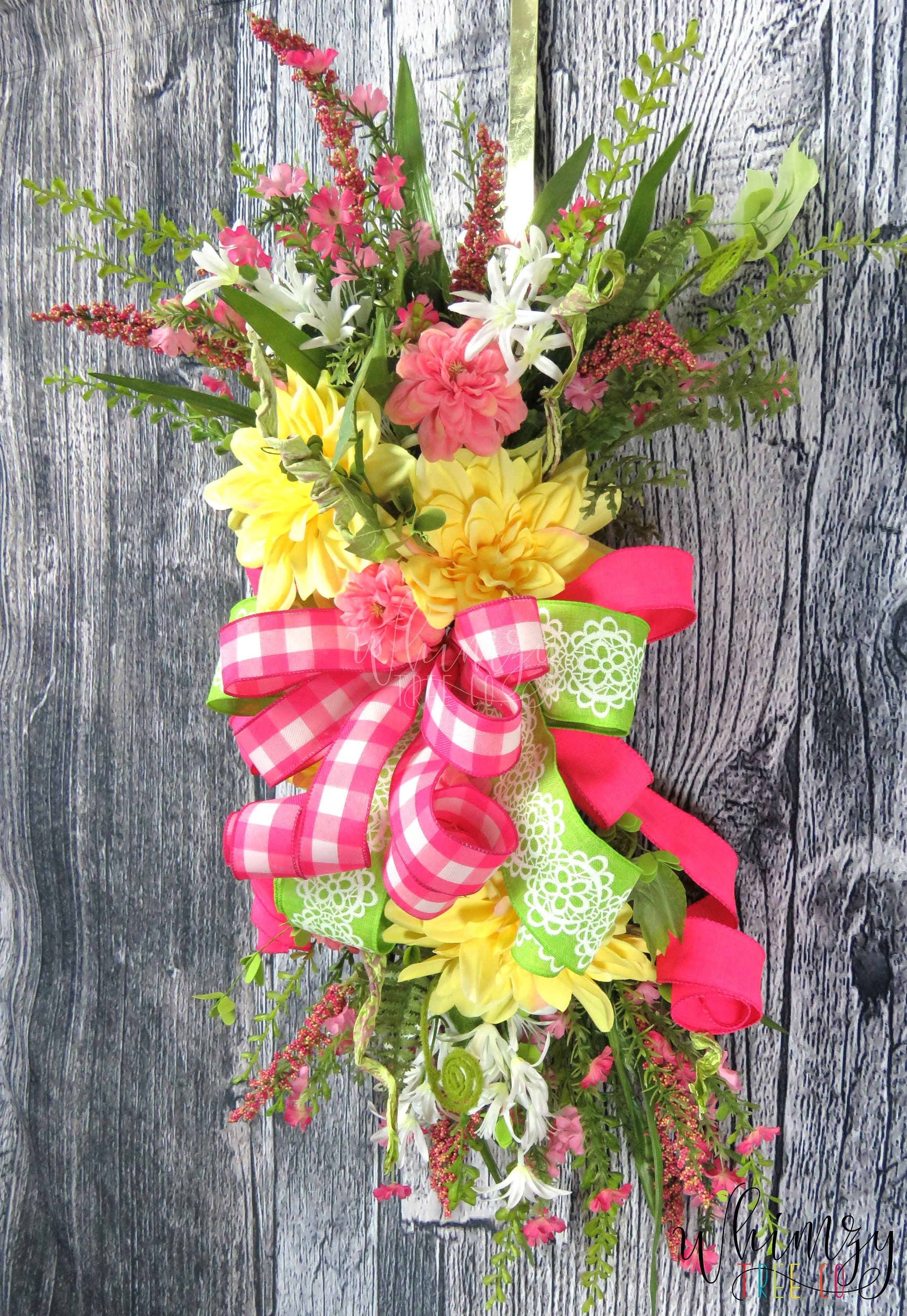 Wreath for Front Door / Spring Wreath / Spring Swag / Summer - Etsy