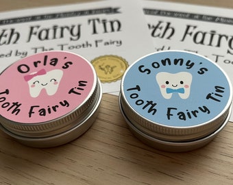 Tooth Fairy Jar Personalized Tooth Jar Baby Tooth Storage - Etsy
