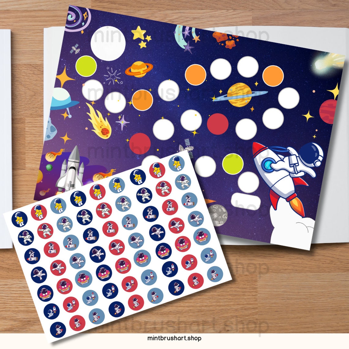 Printable Space Reward Chart, Astronaut Reward Chart Kids, Behavior ...