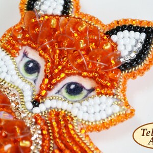 Jewelry Making Set Red Fox Beading Brooches Kit for Embroidery Brooches ...