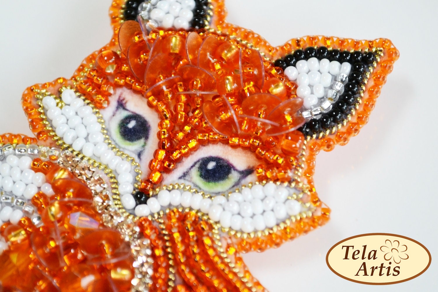 Jewelry Making Set Red Fox Beading Brooches Kit for Embroidery Brooches ...