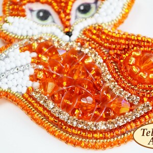 Jewelry Making Set Red Fox Beading Brooches Kit for Embroidery Brooches ...