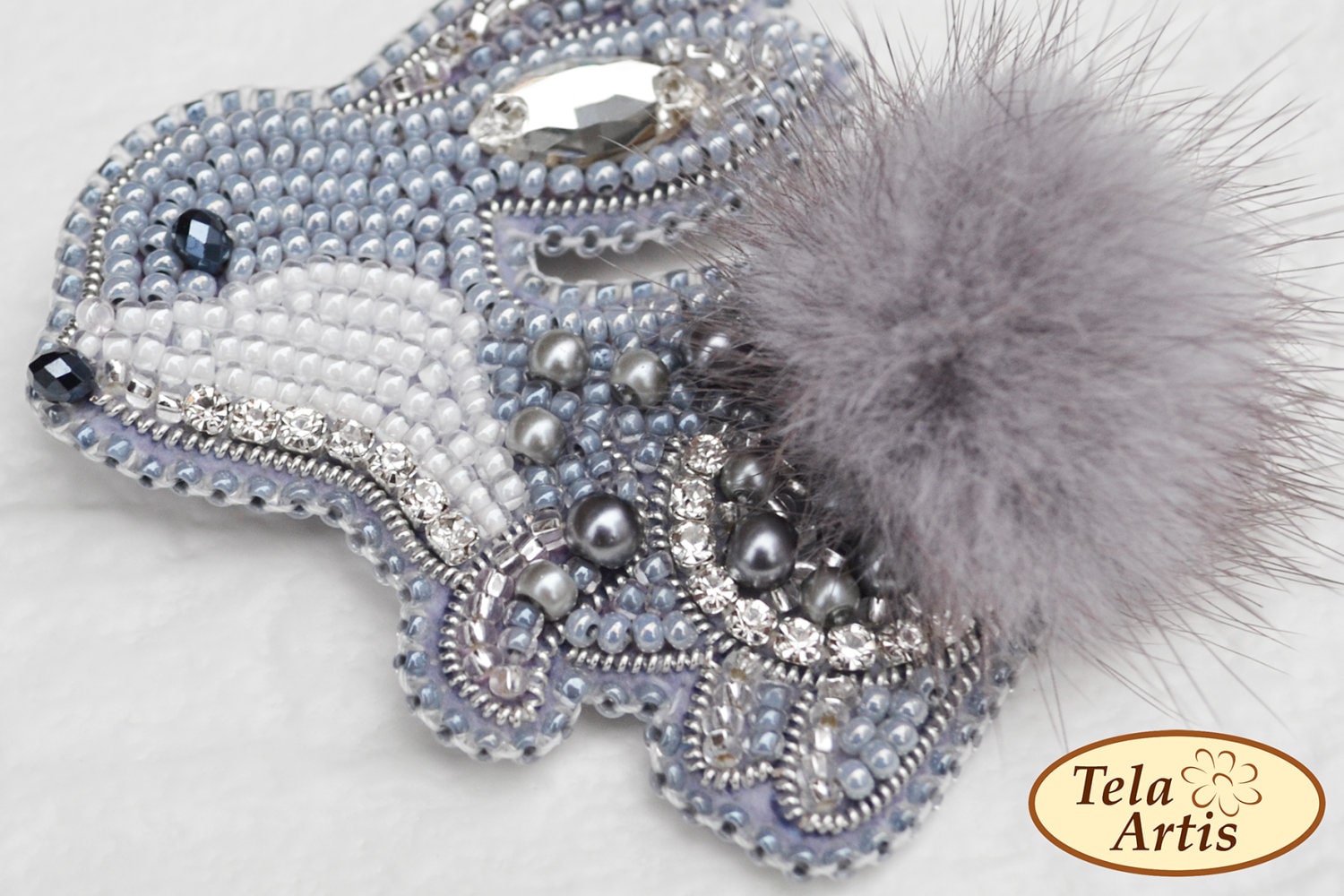 Jewelry Making Set Silver Rabbit Beading Brooches Embroidery - Etsy