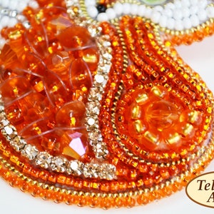 Jewelry Making Set Red Fox Beading Brooches Kit for Embroidery Brooches ...