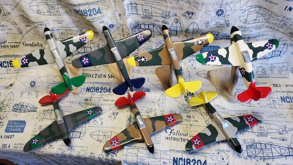 Handcrafted Wooden P-40 Warhawk Toy Plane. - Etsy