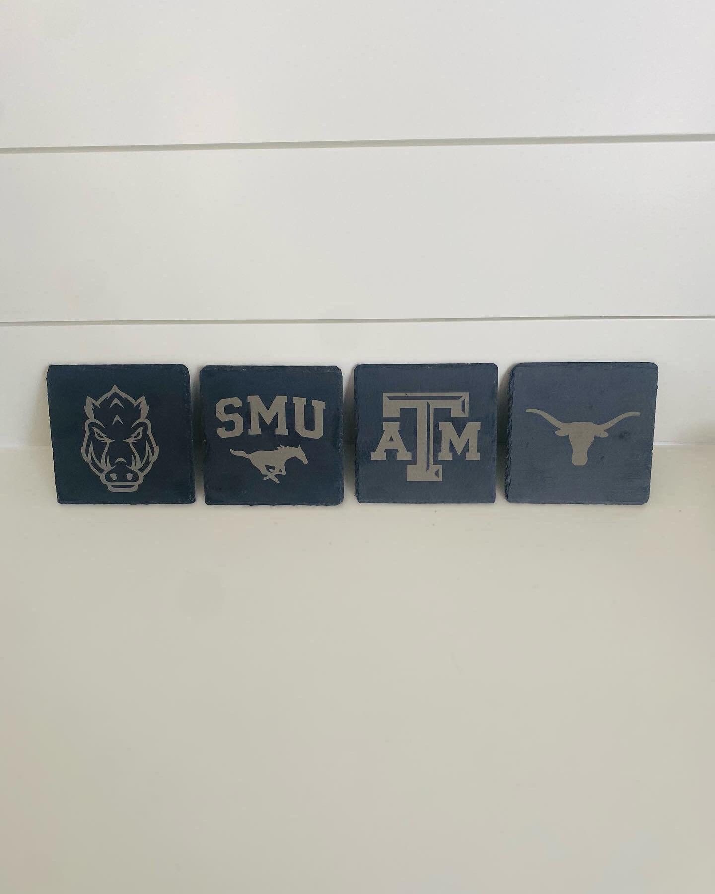 College Logo Slate Coasters Personalized College Coasters - Etsy