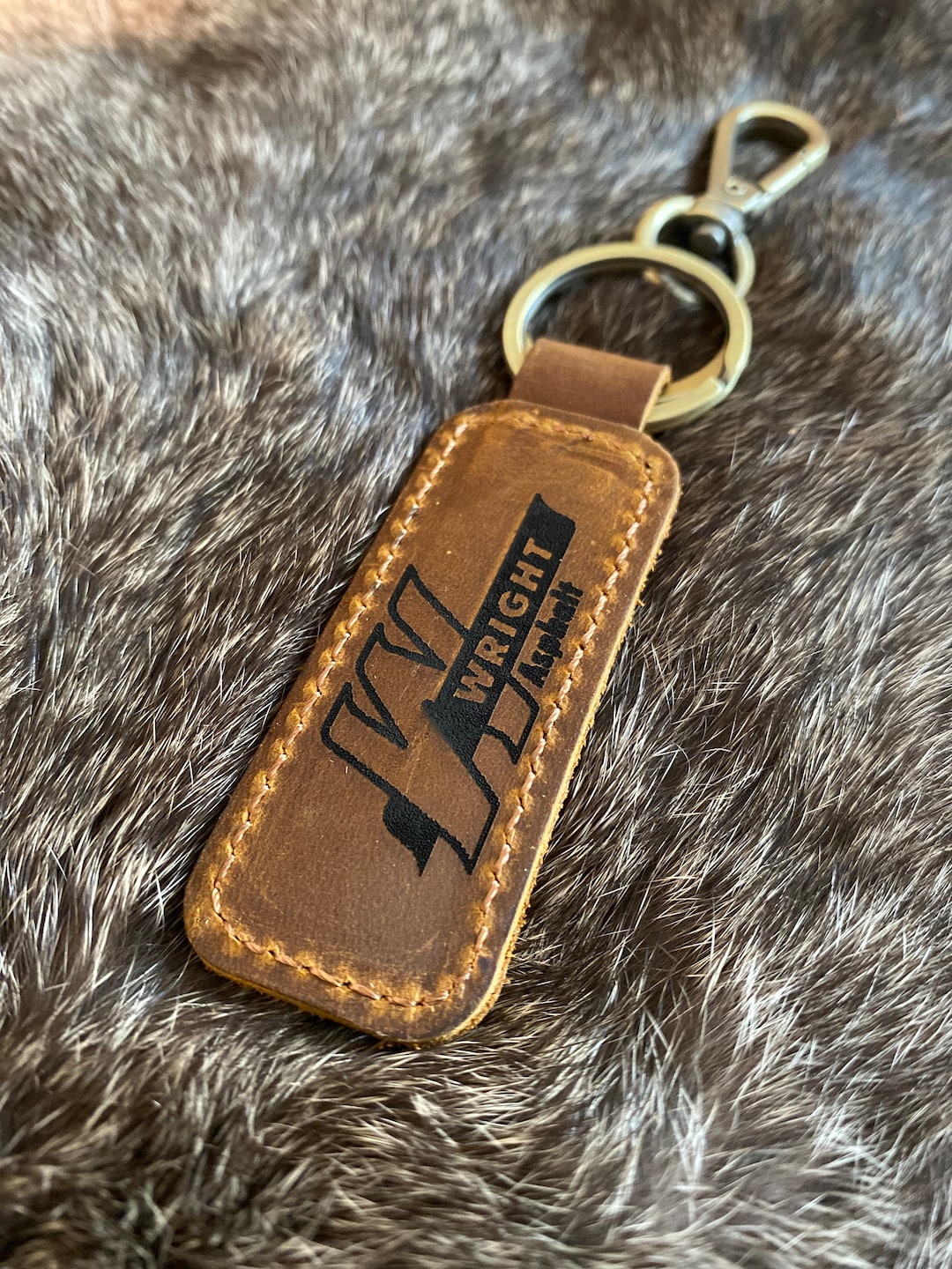 Leather Company Logo Keychains| Personalized Ranch Logo Keychains ...