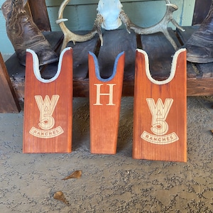 Custom Wooden Boot Jacks| Pine and Leather Boot Jacks| Handmade in ...