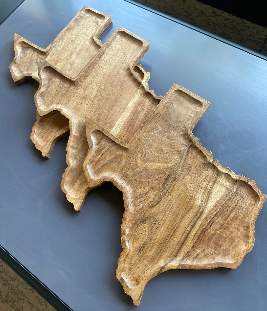 Custom Texas Shaped Serving Tray + Charcuterie Board| Can Be Blank or ...