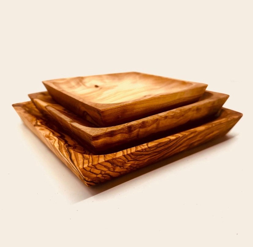 Olive Wood Catch-all Tray| Customizable Wooden Catch-all| Made From ...