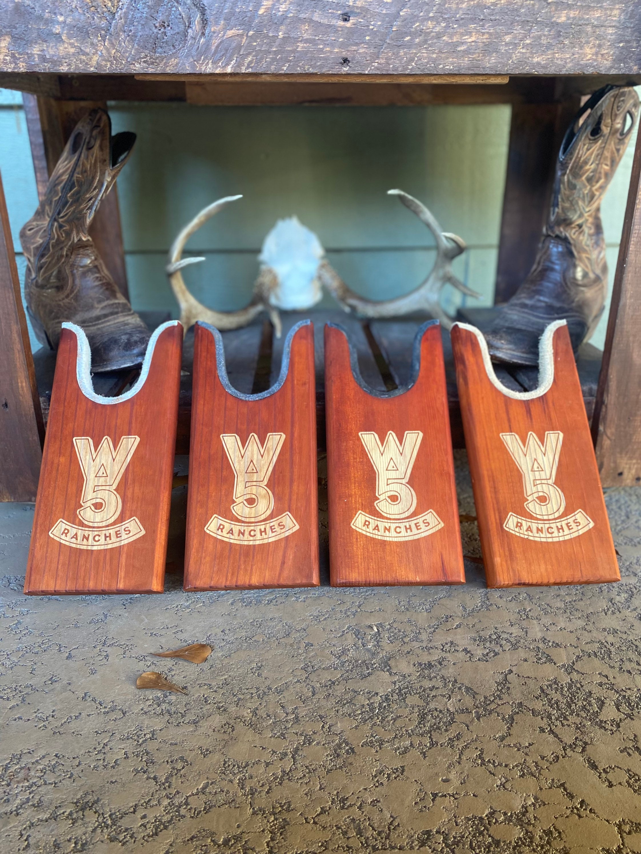 Custom Wooden Boot Jacks| Pine and Leather Boot Jacks| Handmade in ...