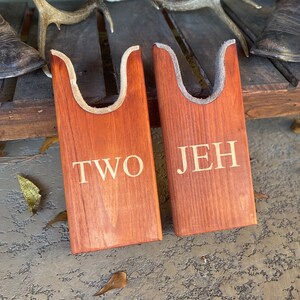 Custom Wooden Boot Jacks| Pine and Leather Boot Jacks| Handmade in ...