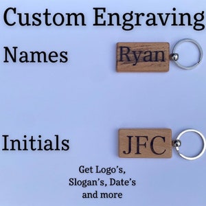 College Keychains Personalized Keychains Grad Gift Keychains Hardwood ...