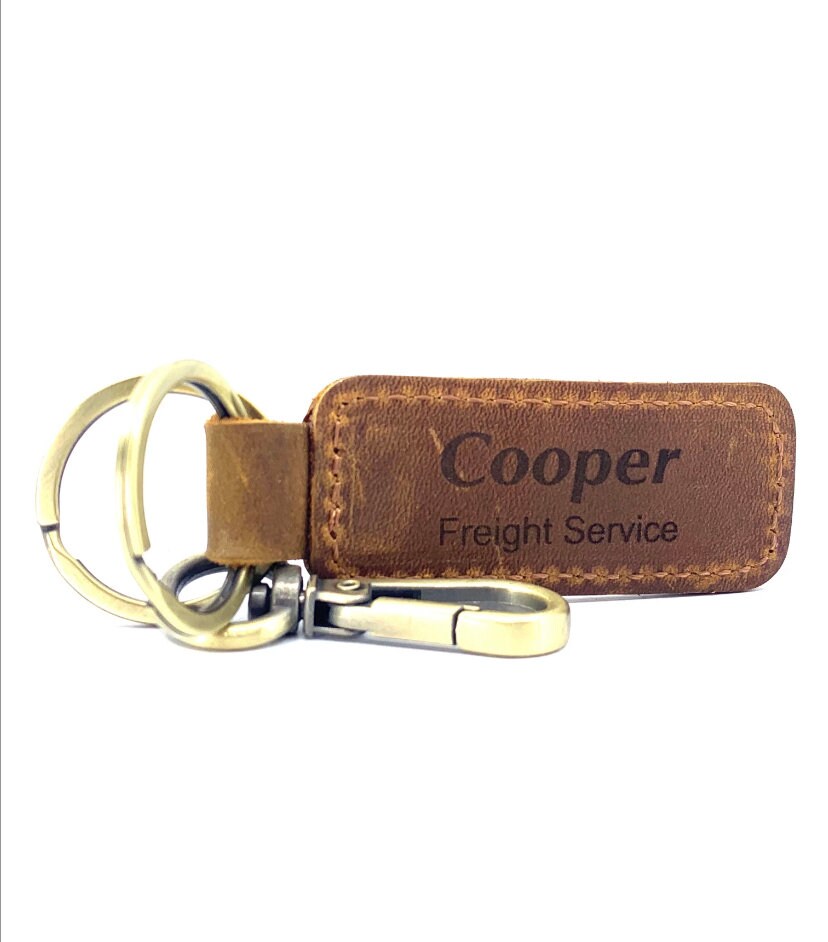 Bulk Leather Company Logo Keychains Personalized Logo - Etsy