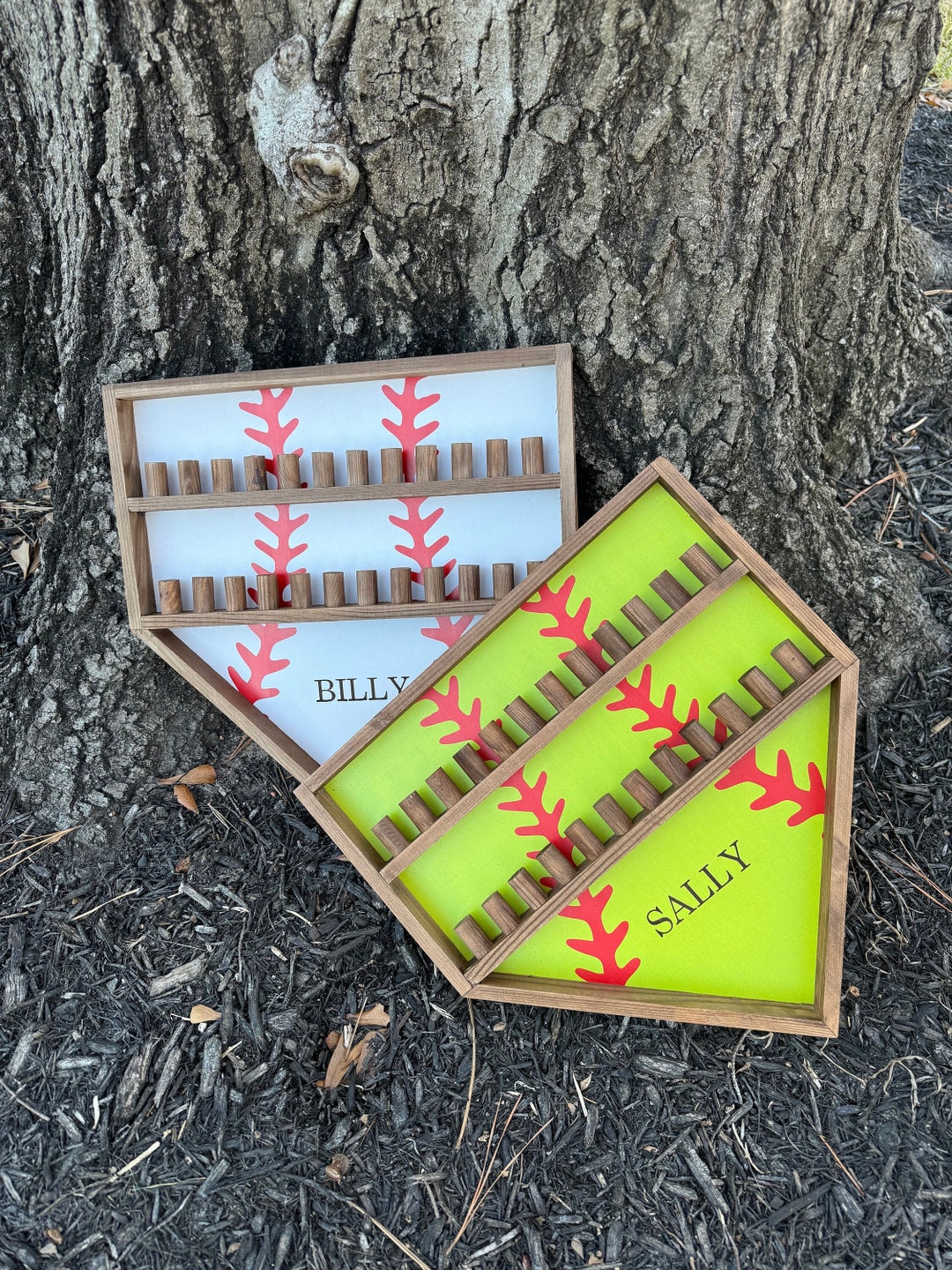 Custom Baseball & Softball Ring Holder Displays| Baseball and Softball ...