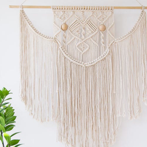 Large Bohemian Macrame Wall Hanging Bohemian Wall Art | Etsy