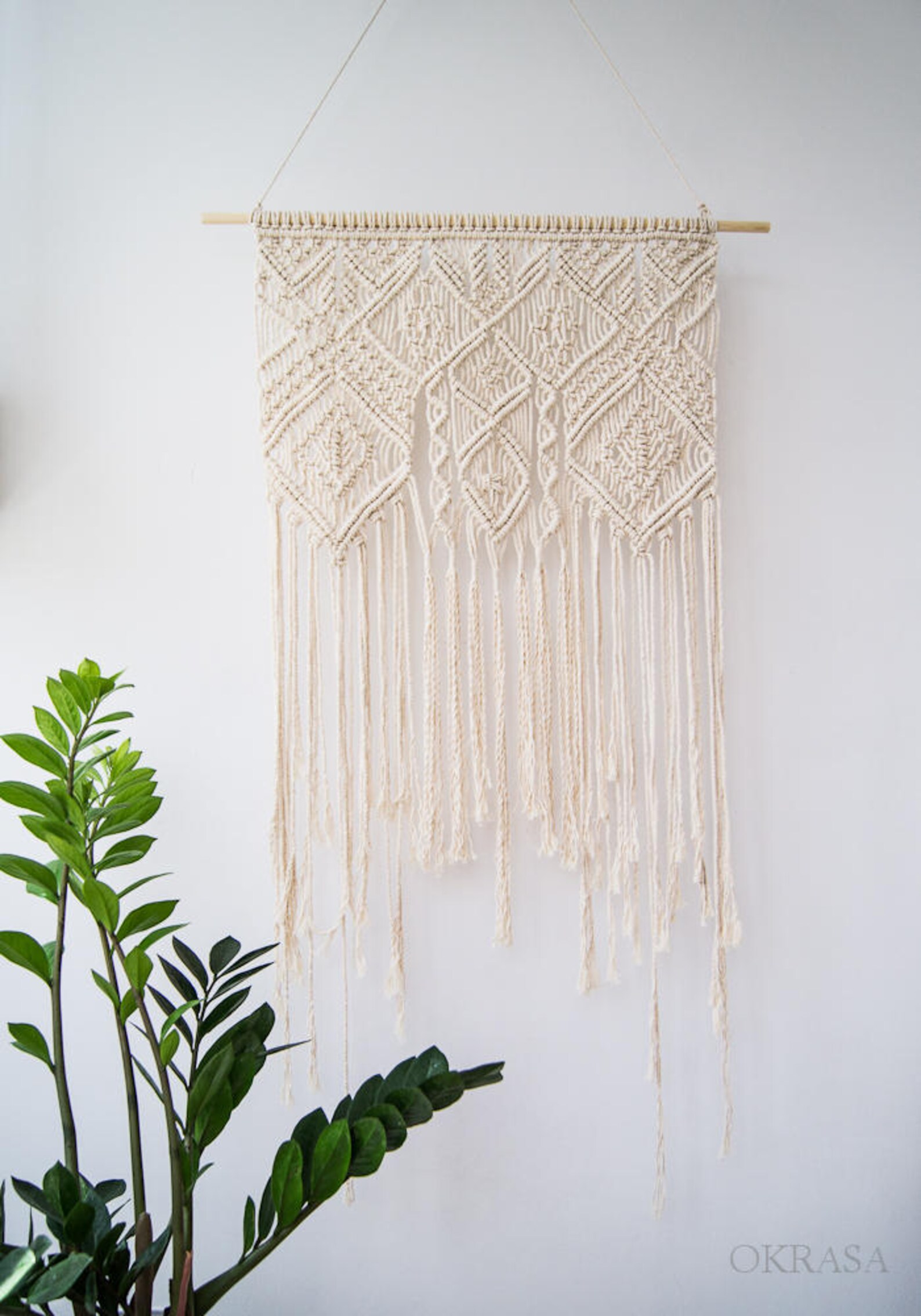 Boho Macrame wall hanging Bohemian wall art Macrame wall | Etsy