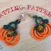 Tatting Pattern Pumpkin Earrings Tatting Pumpkin PDF Digital Tatting ...