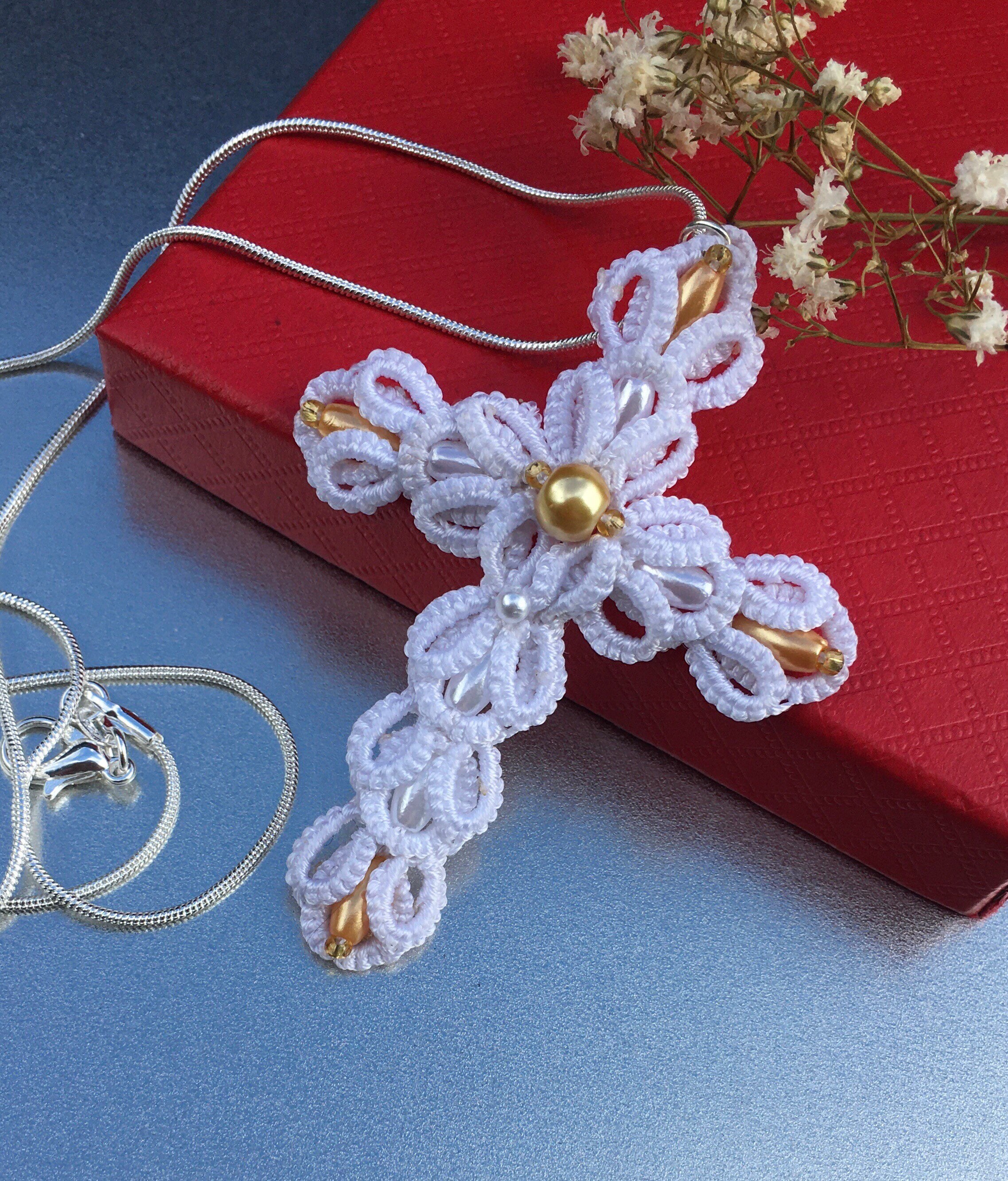 Tatting Tutorial Cross,tatting Pattern, PDF Digital Tatting, Tutorial ...